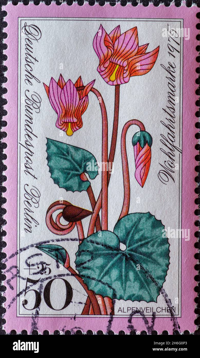Germany post flowers mark stamp hi-res stock photography and images - Alamy