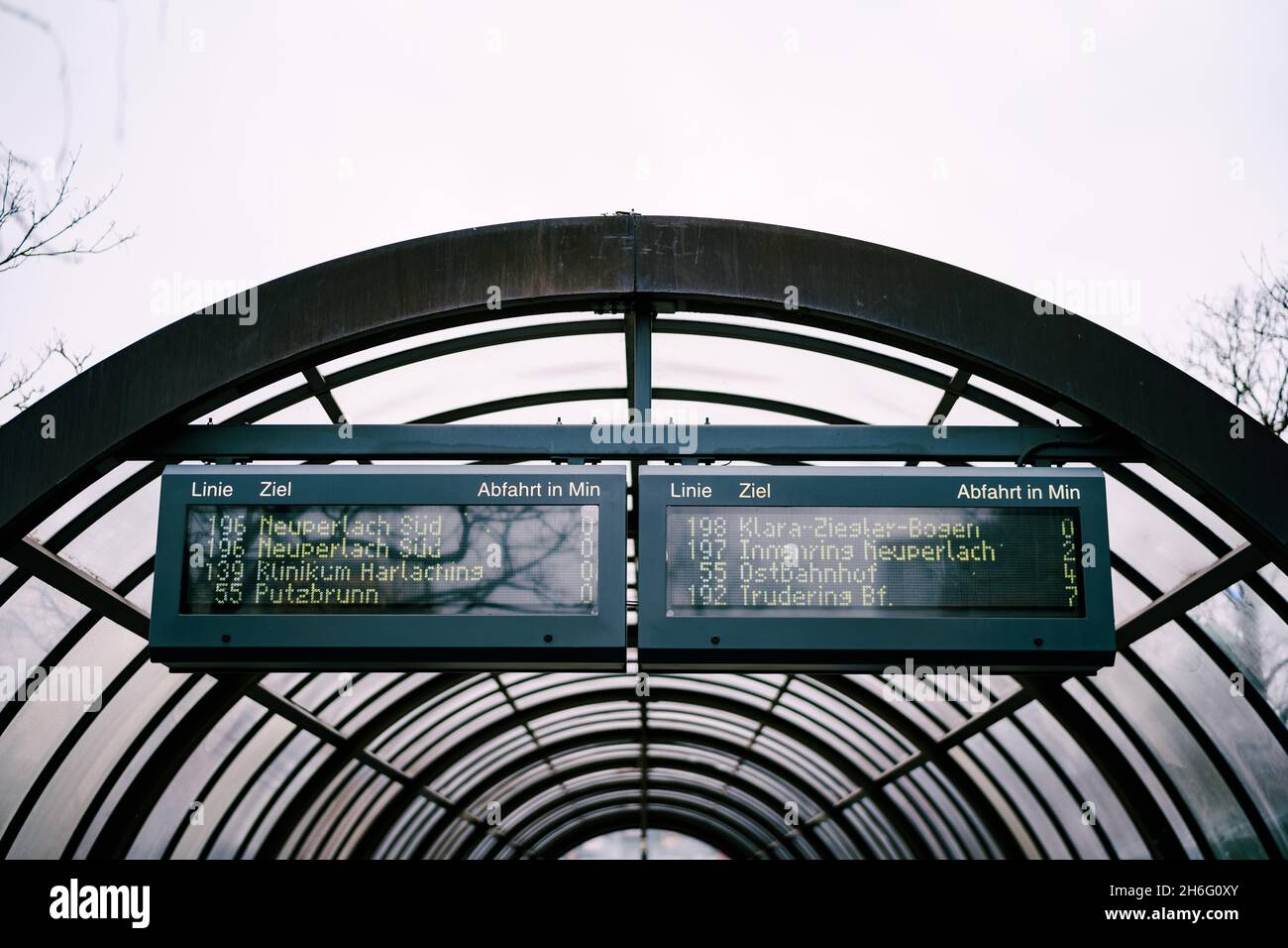 Bus timetable display bus stop hi-res stock photography and images - Alamy