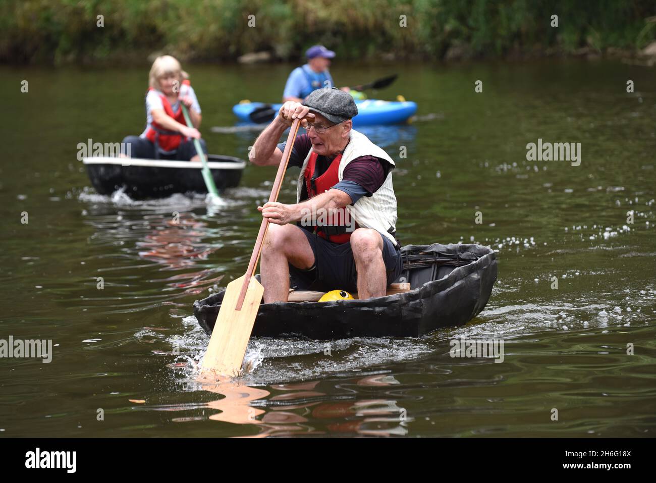Ironbridge Coracle Regatta. August 2021 Stock Photo - Alamy