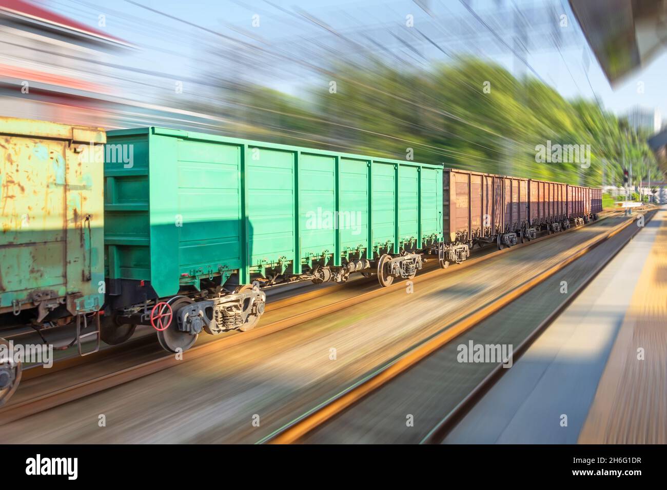 High Speed Container Train High Resolution Stock Photography and Images ...