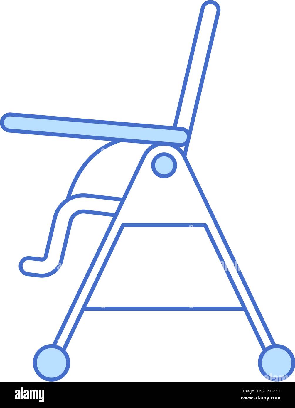 Child high chair table kitchen Stock Vector Images - Alamy