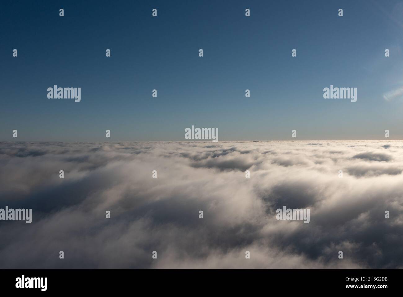 Natural sky and clouds background. Cloudy cover over mountains Stock ...