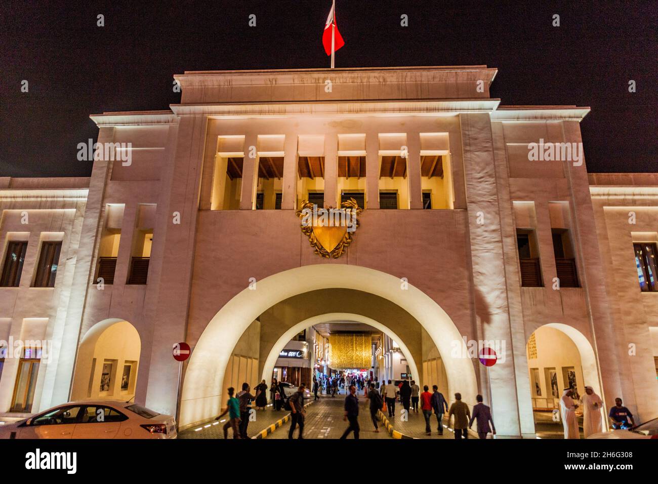 MANAMA, BAHRAIN - MARCH 15, 2017: Bab Al Bahrain Gateway of Bahrain in ...