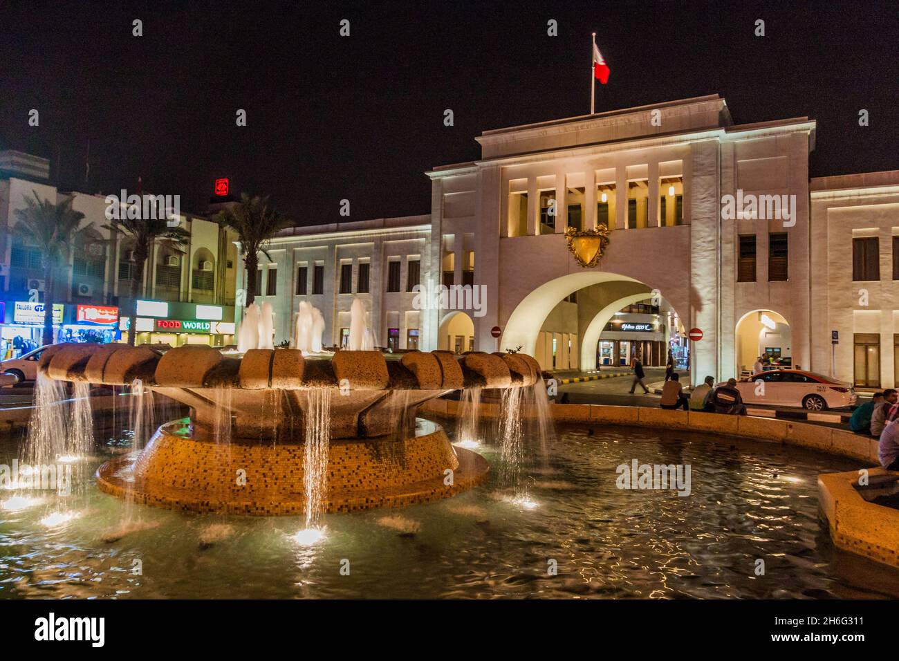 MANAMA, BAHRAIN - MARCH 15, 2017: Bab Al Bahrain Gateway of Bahrain in ...