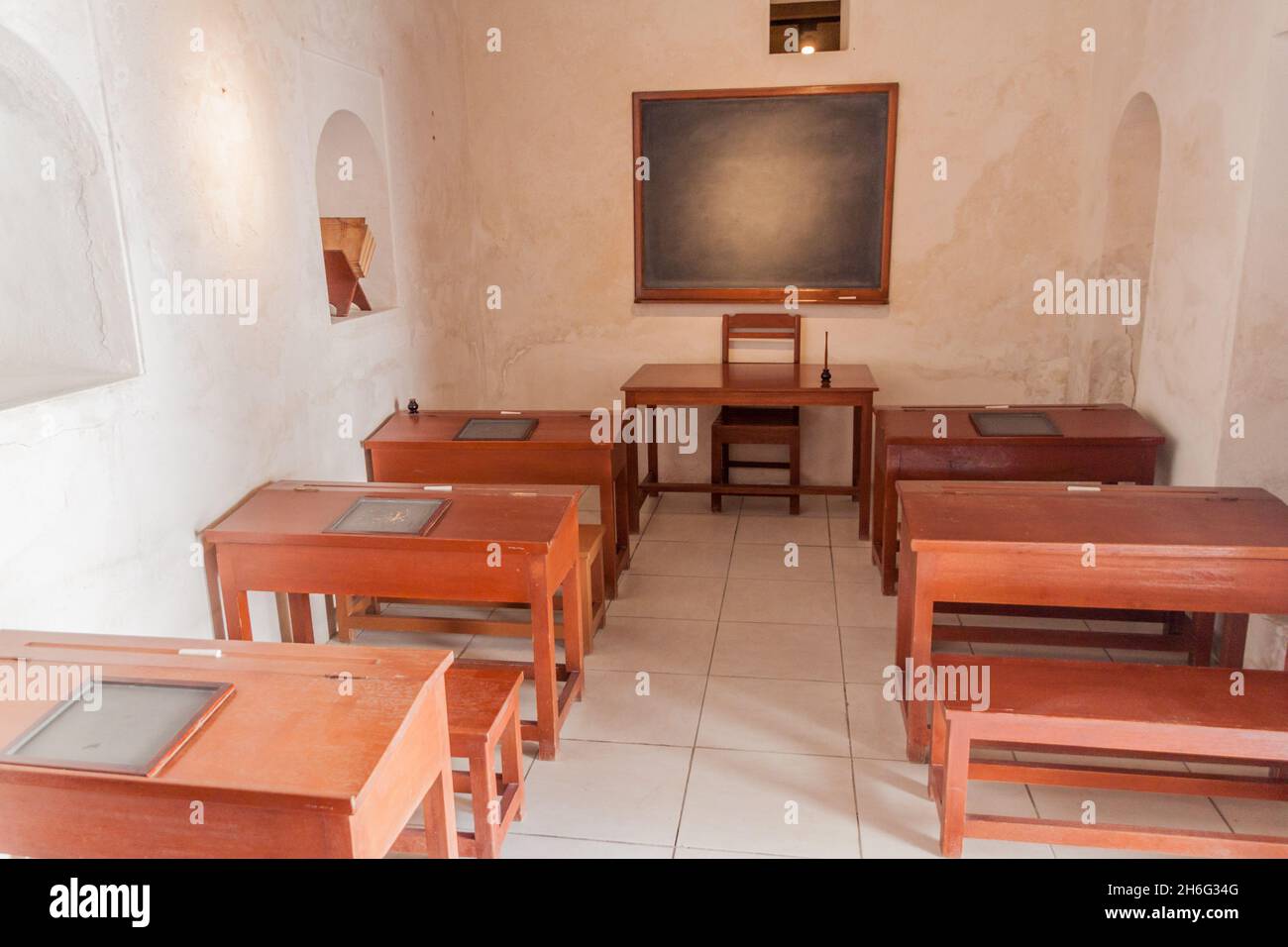 SHARJAH, UAE - MARCH 11, 2017: Old classroom in Sharjah Heritage Museum ...