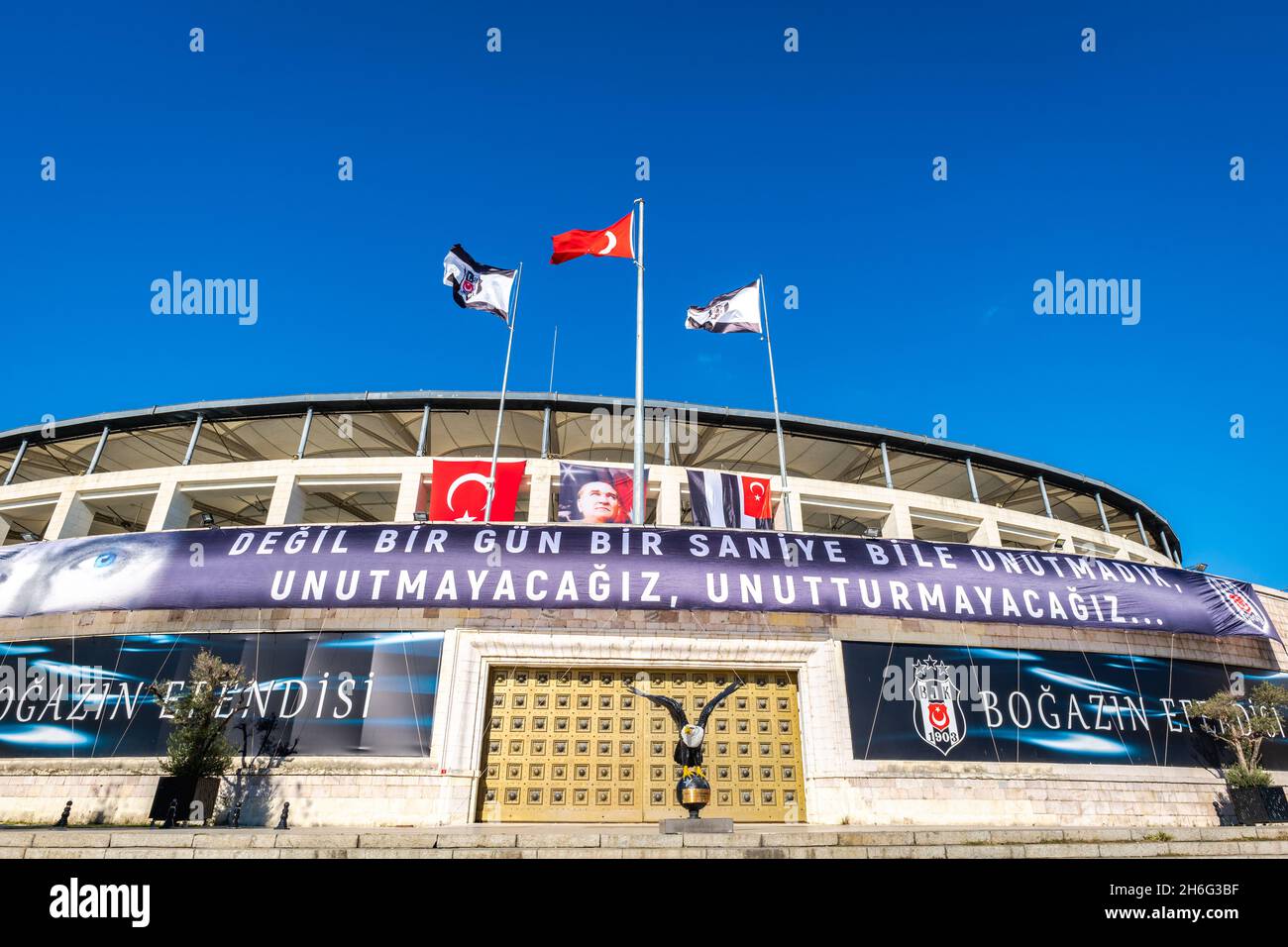 Istanbul, Turkey - November 2021: Besikitas J.K home stadium, Vodafone ...