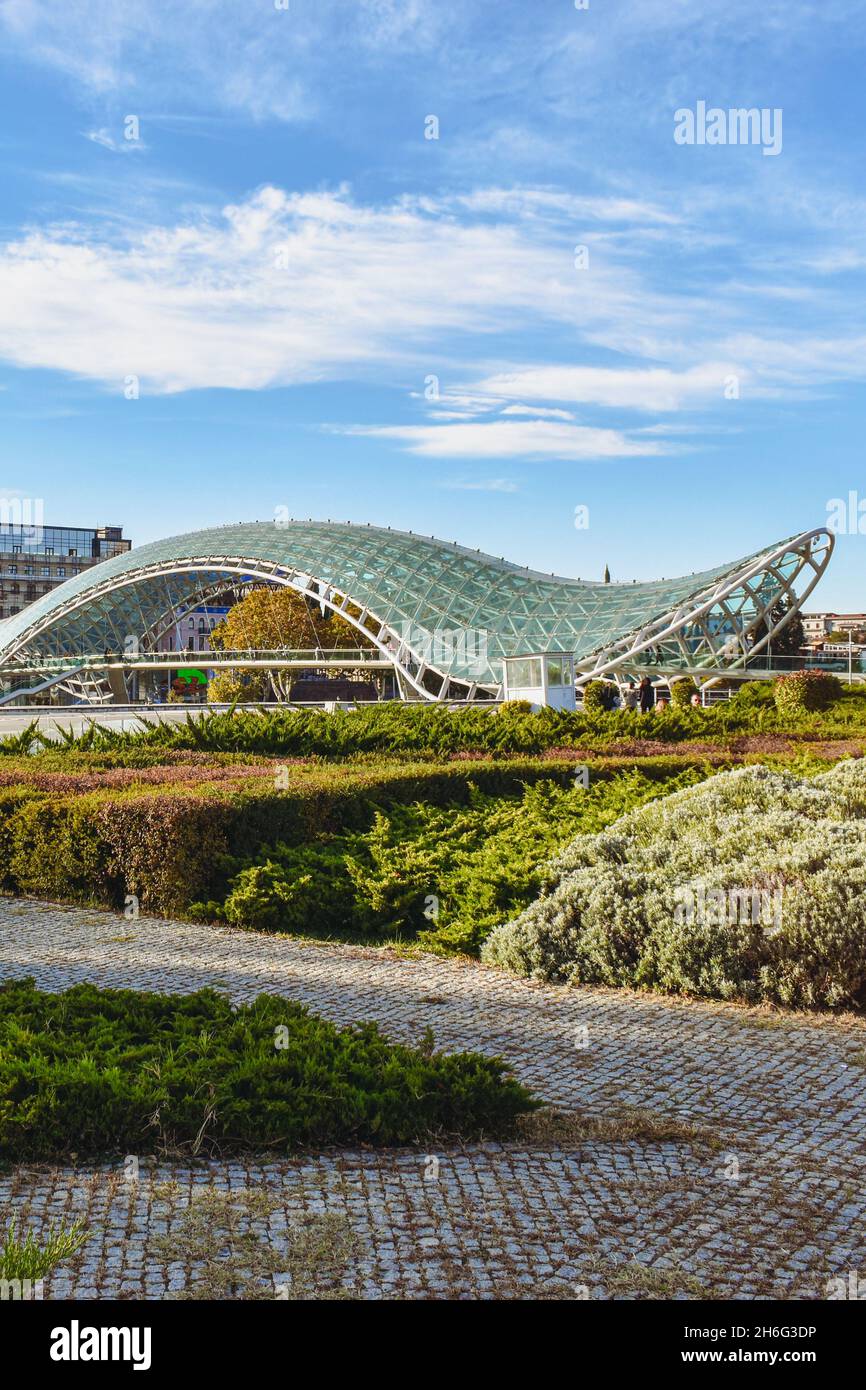 Tbilisi, Georgia - October 24, 2021: The Rike Park in the Georgian ...