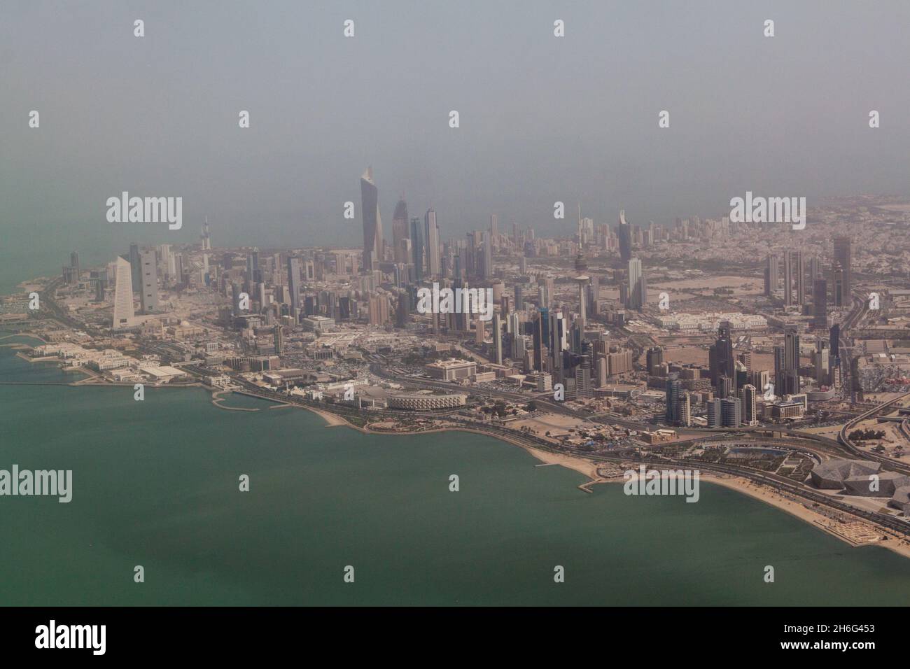 Aerial view of Kuwait city Stock Photo - Alamy