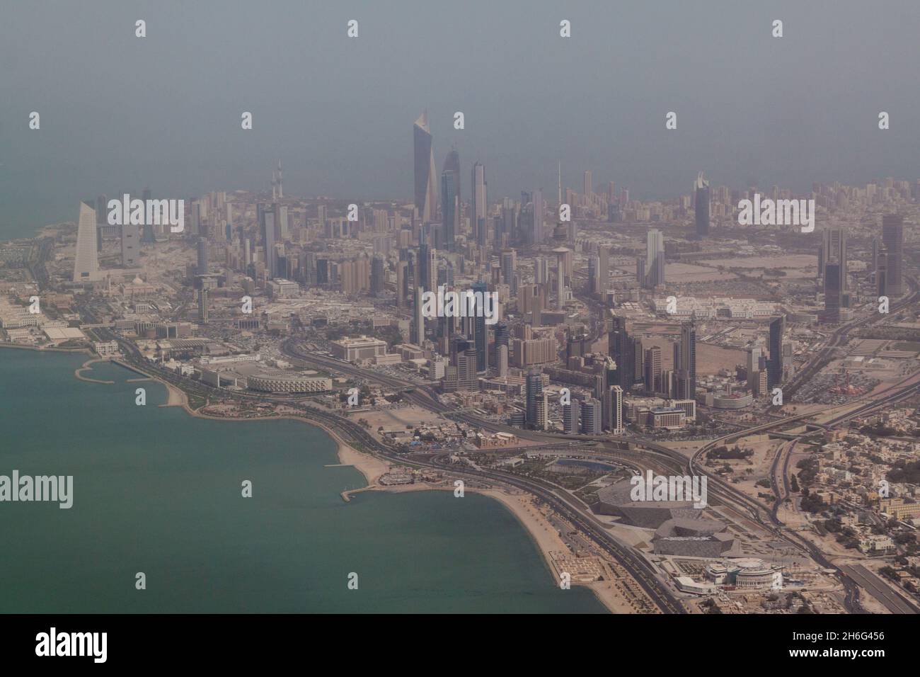 Aerial view of Kuwait city Stock Photo - Alamy