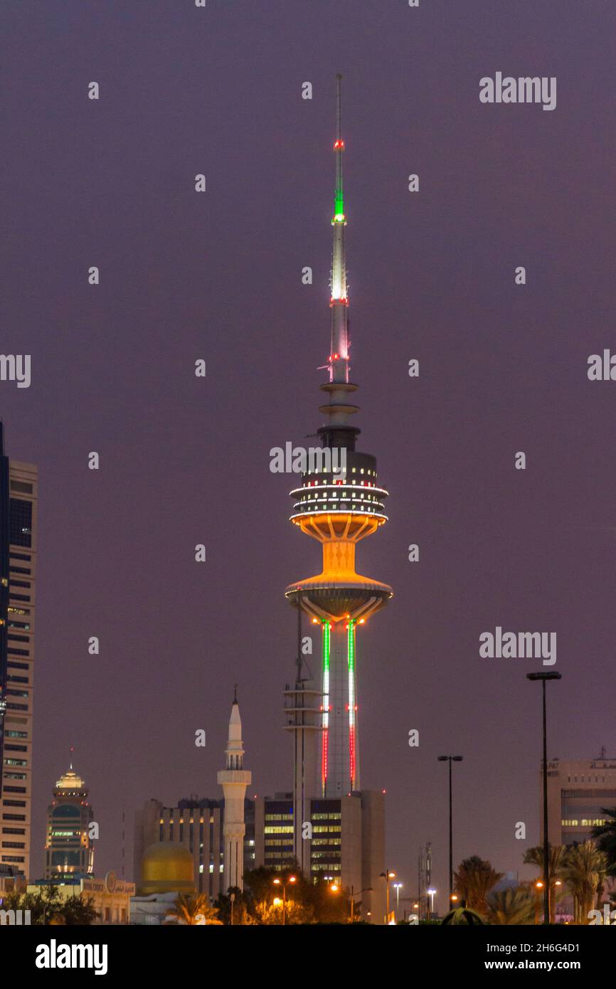 Kuwait city night view hi-res stock photography and images - Alamy
