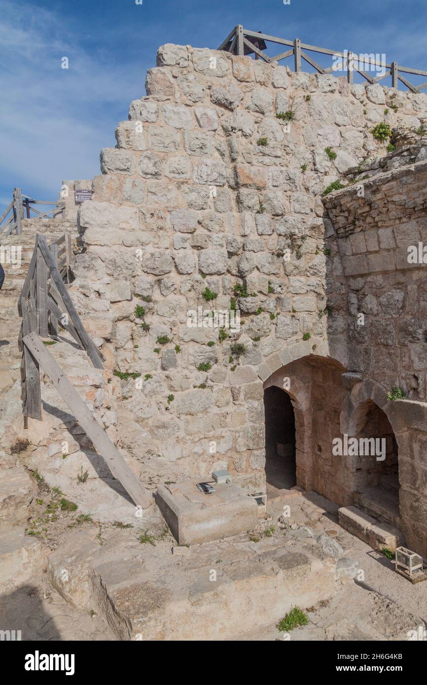 Ruins of Rabad castle in Ajloun, Jordan Stock Photo - Alamy