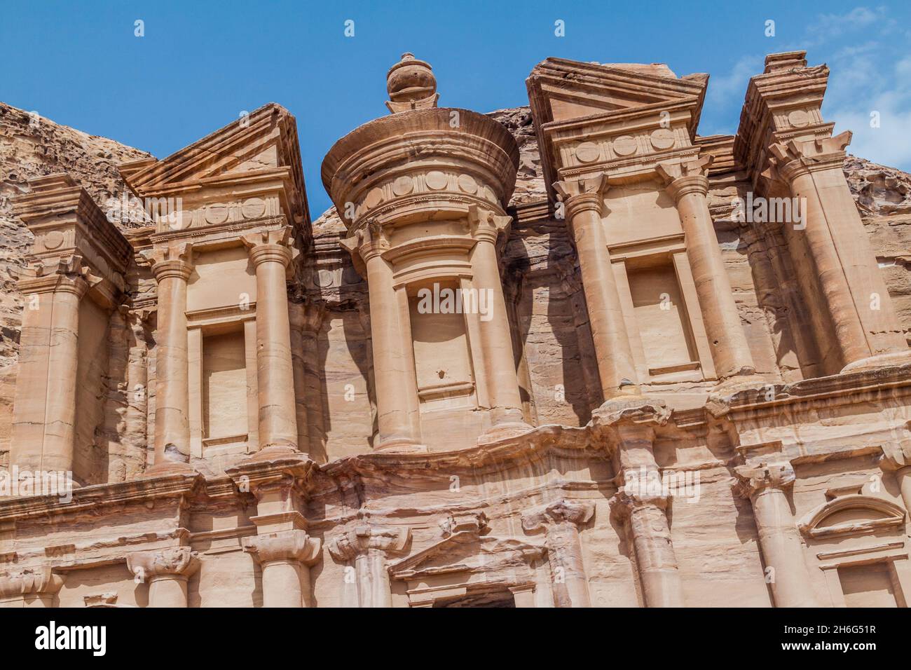 The Monastery Al Deir in the ancient city Petra, Jordan Stock Photo - Alamy