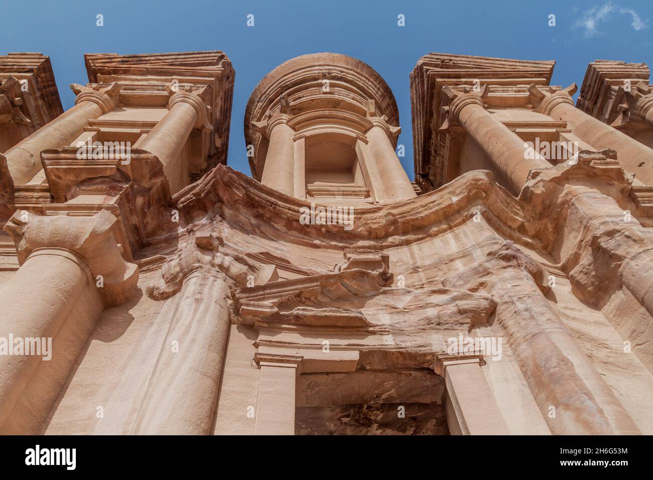 The Monastery Al Deir in the ancient city Petra, Jordan Stock Photo - Alamy