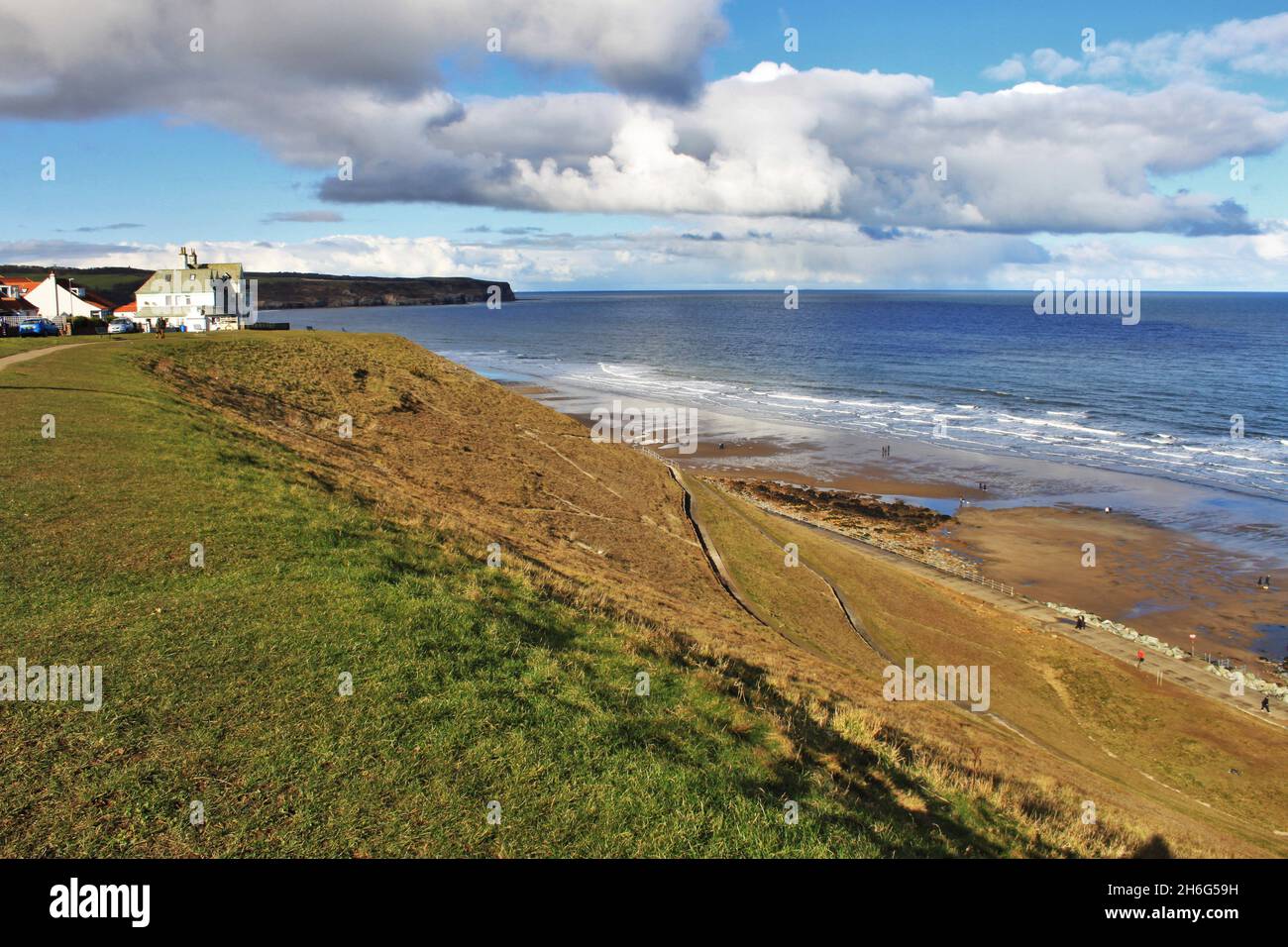 Whitby beach - England Stock Photo - Alamy