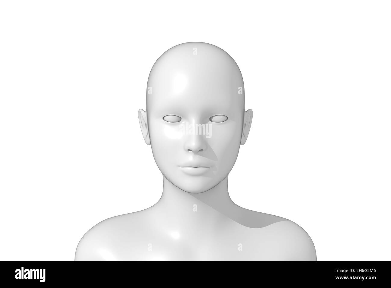 Woman, Human Female Head, 3D Stock Photo - Alamy