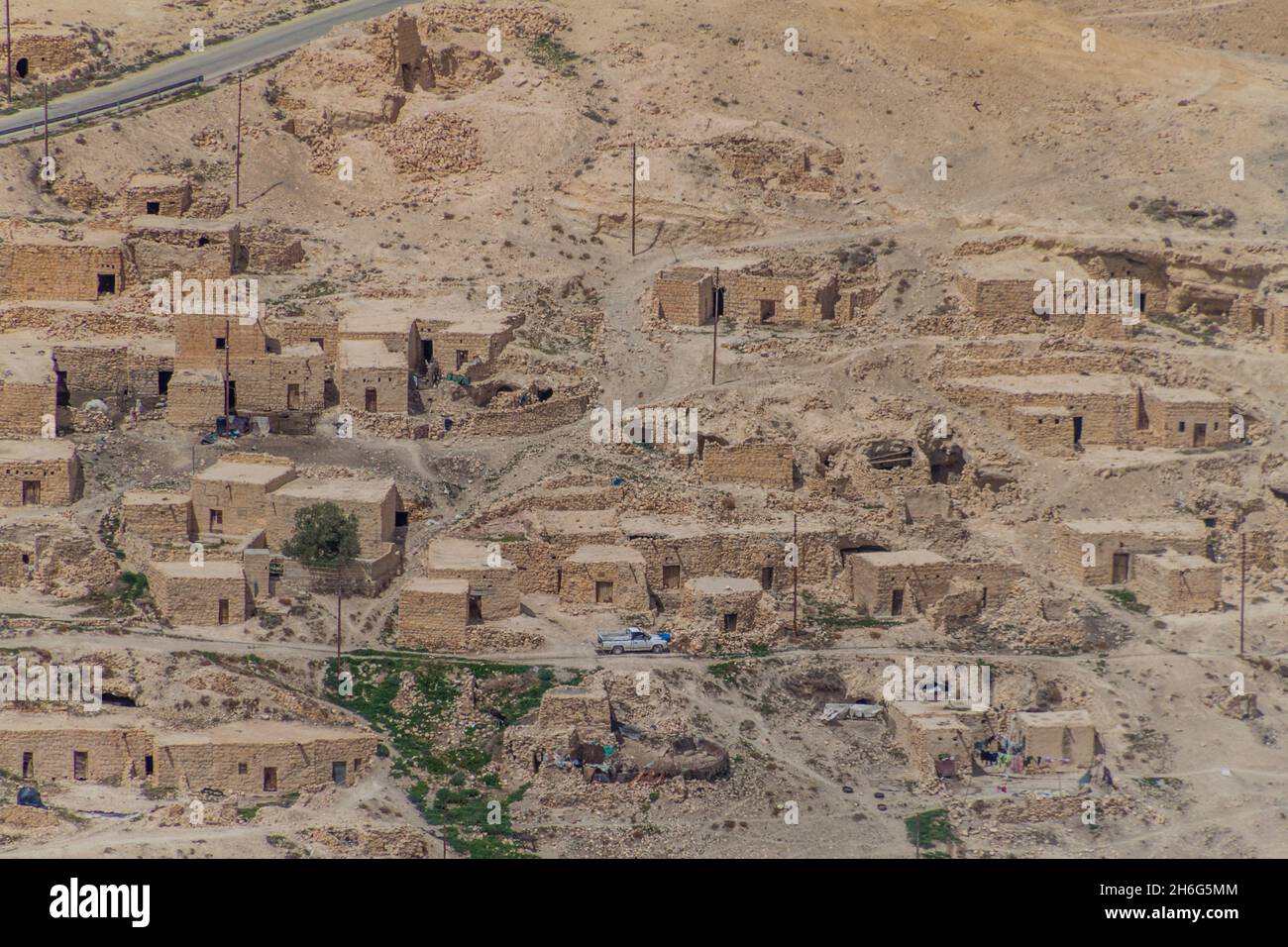 Stepped village near Shobak, Jordan Stock Photo - Alamy