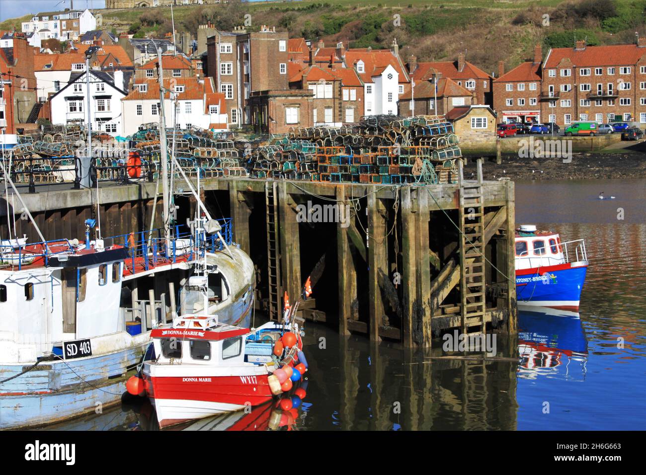 Whitby Marina - England Stock Photo - Alamy