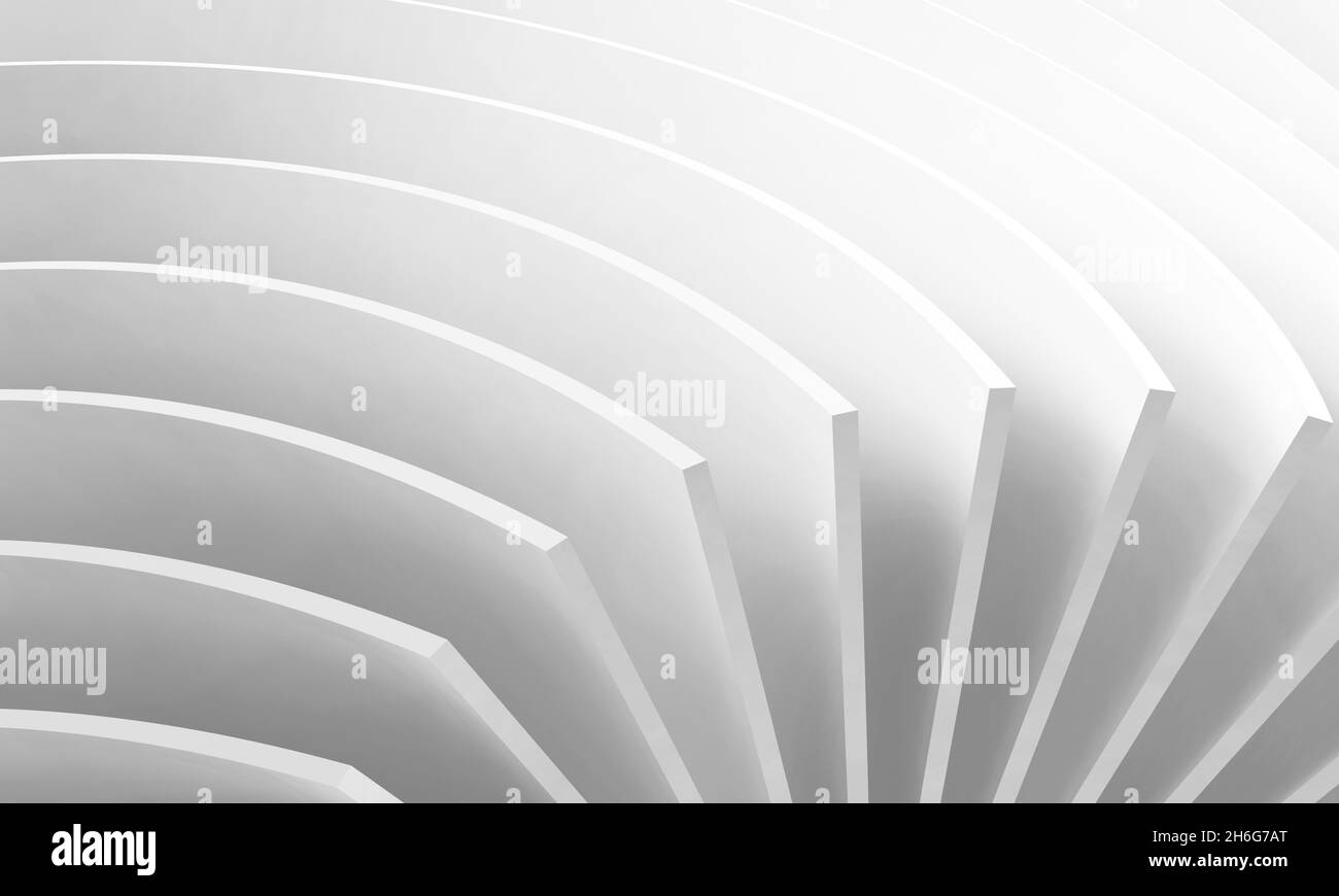 Abstract bent white parametric pattern, digital graphic background, 3d ...