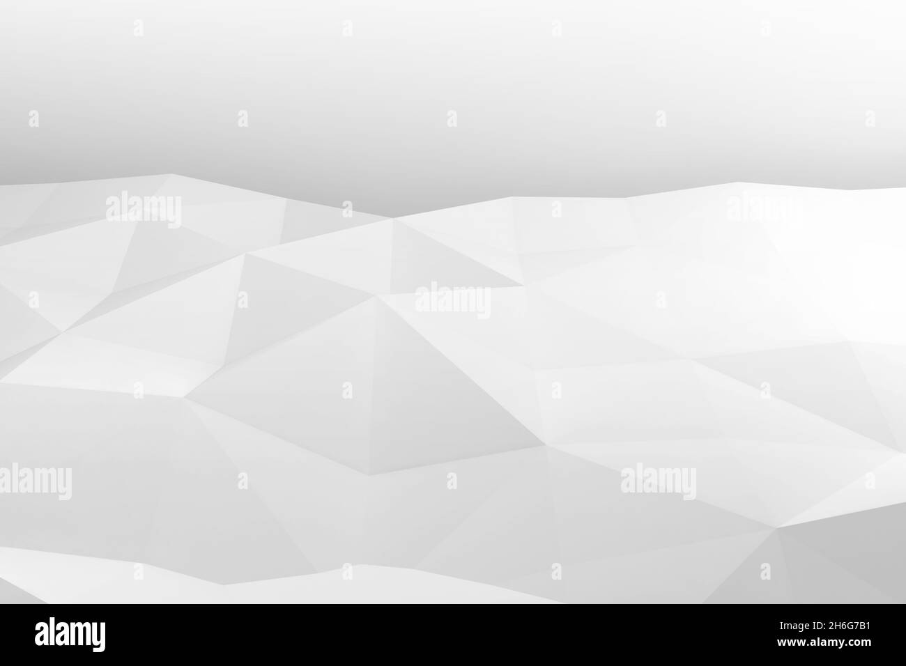 Abstract white digital background texture, random triangulated low poly ...