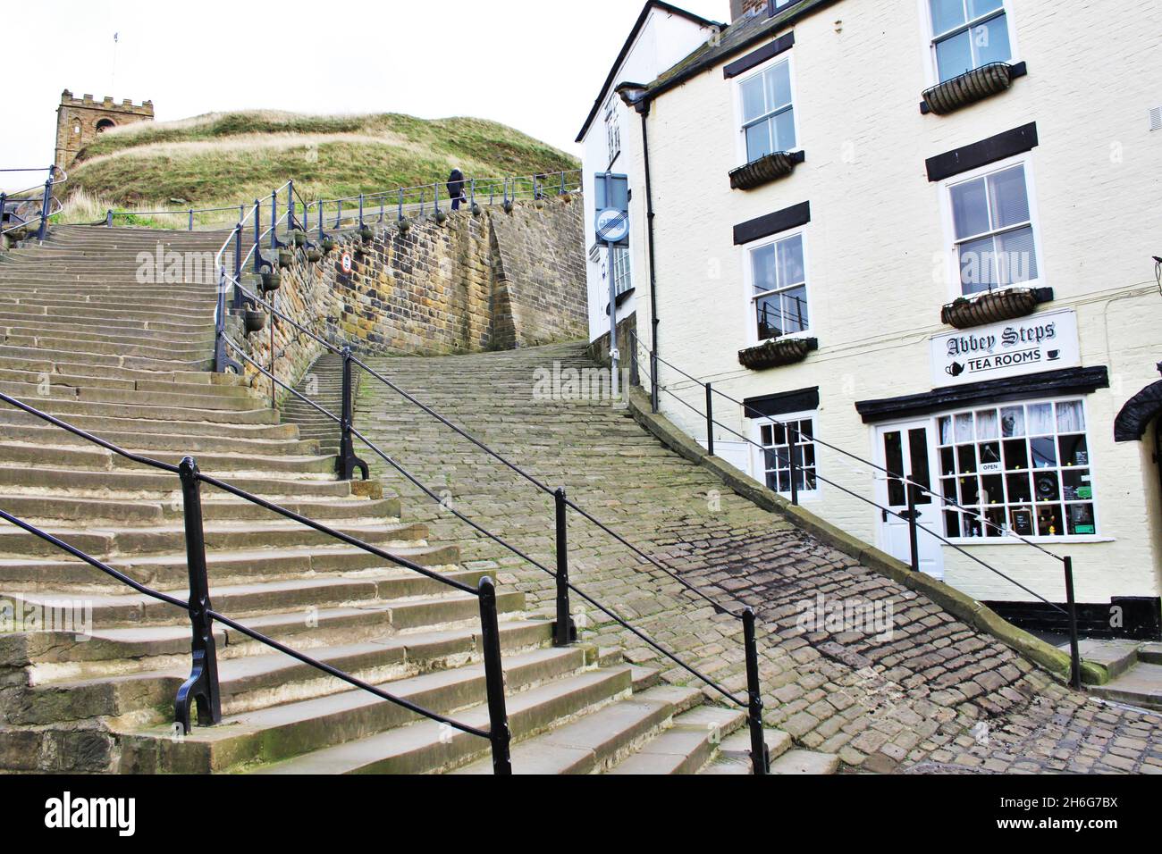 Whitby 199 Steps - England Stock Photo - Alamy