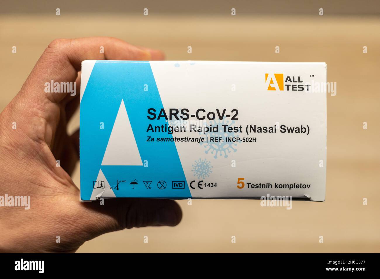 Self testing kits hi-res stock photography and images - Alamy