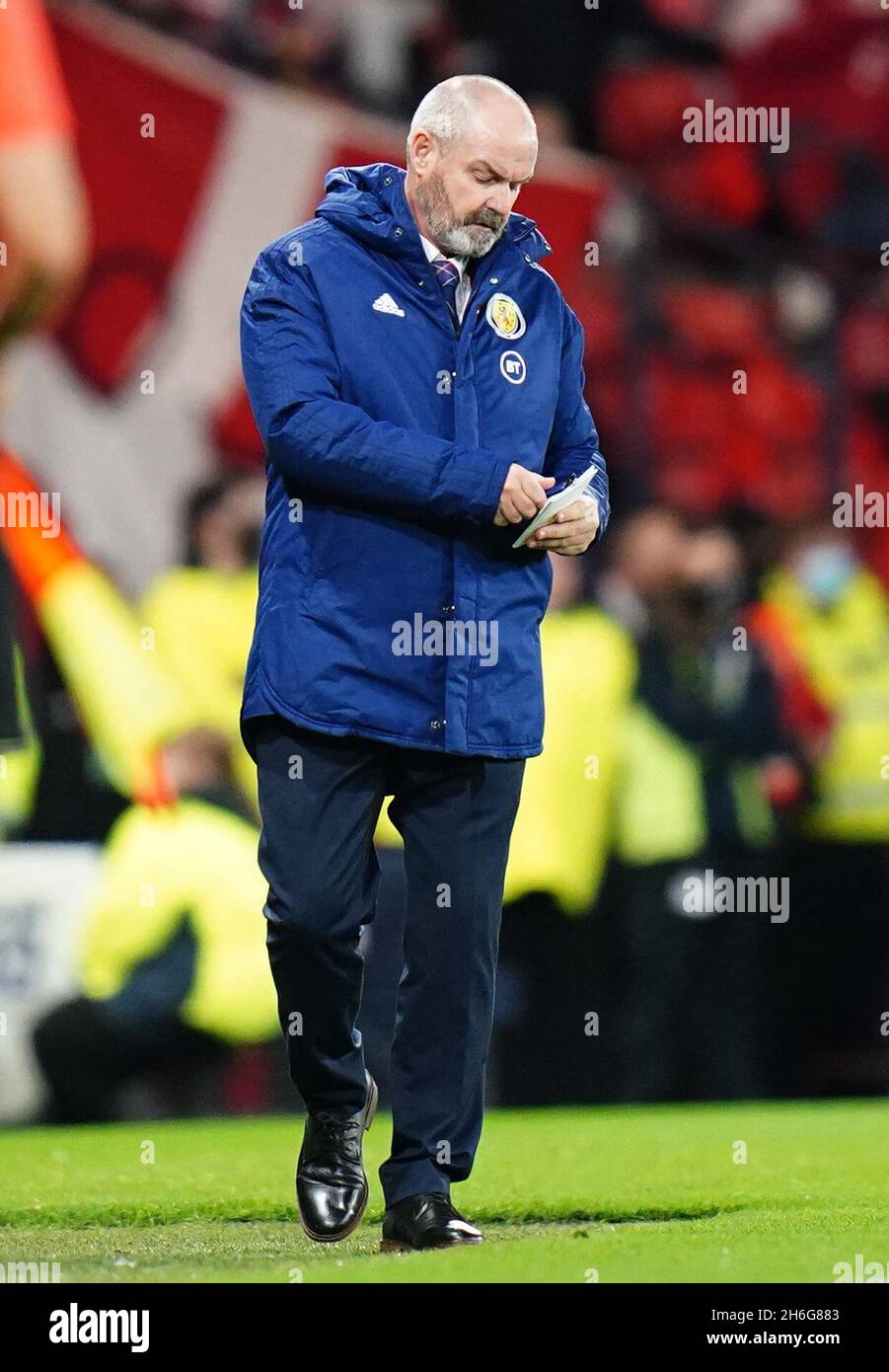 Scotland manager Steve Clarke on the touchline during the FIFA World ...