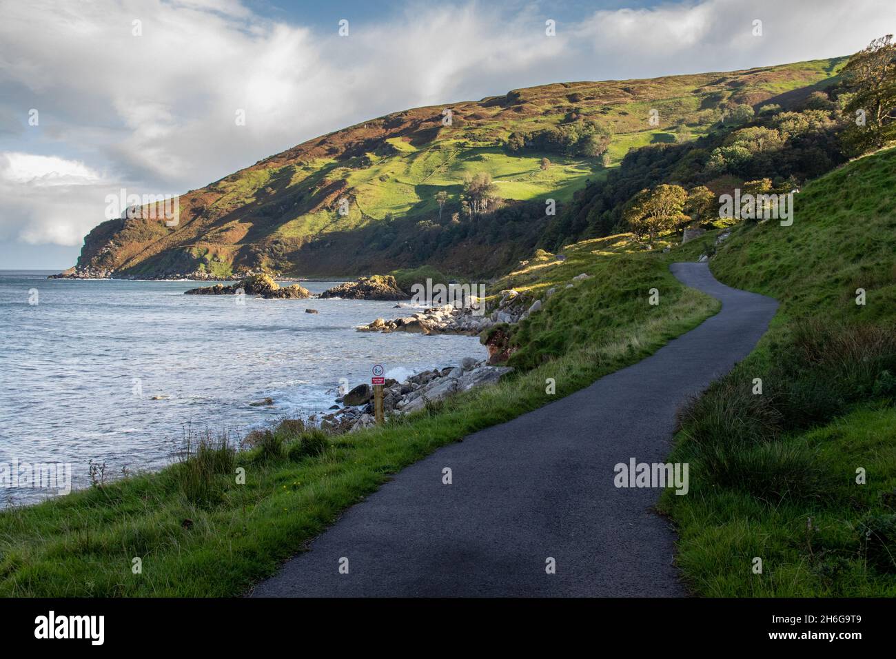 Murlough Bay on the Antrim Coast near Ballycastle in Northern Ireland ...