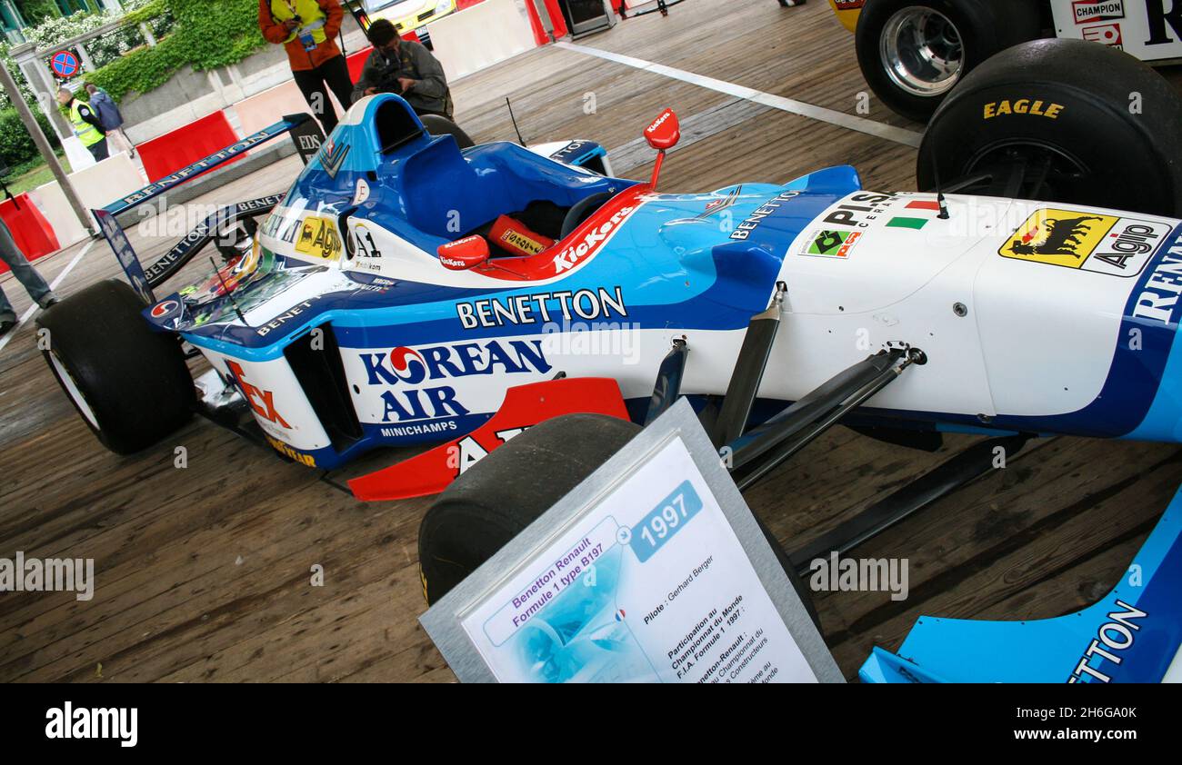 3 june 2007, Warsaw, Poland: Historic 1997 Benetton Renault B197 formula 1 car of Gerhard Berger ...