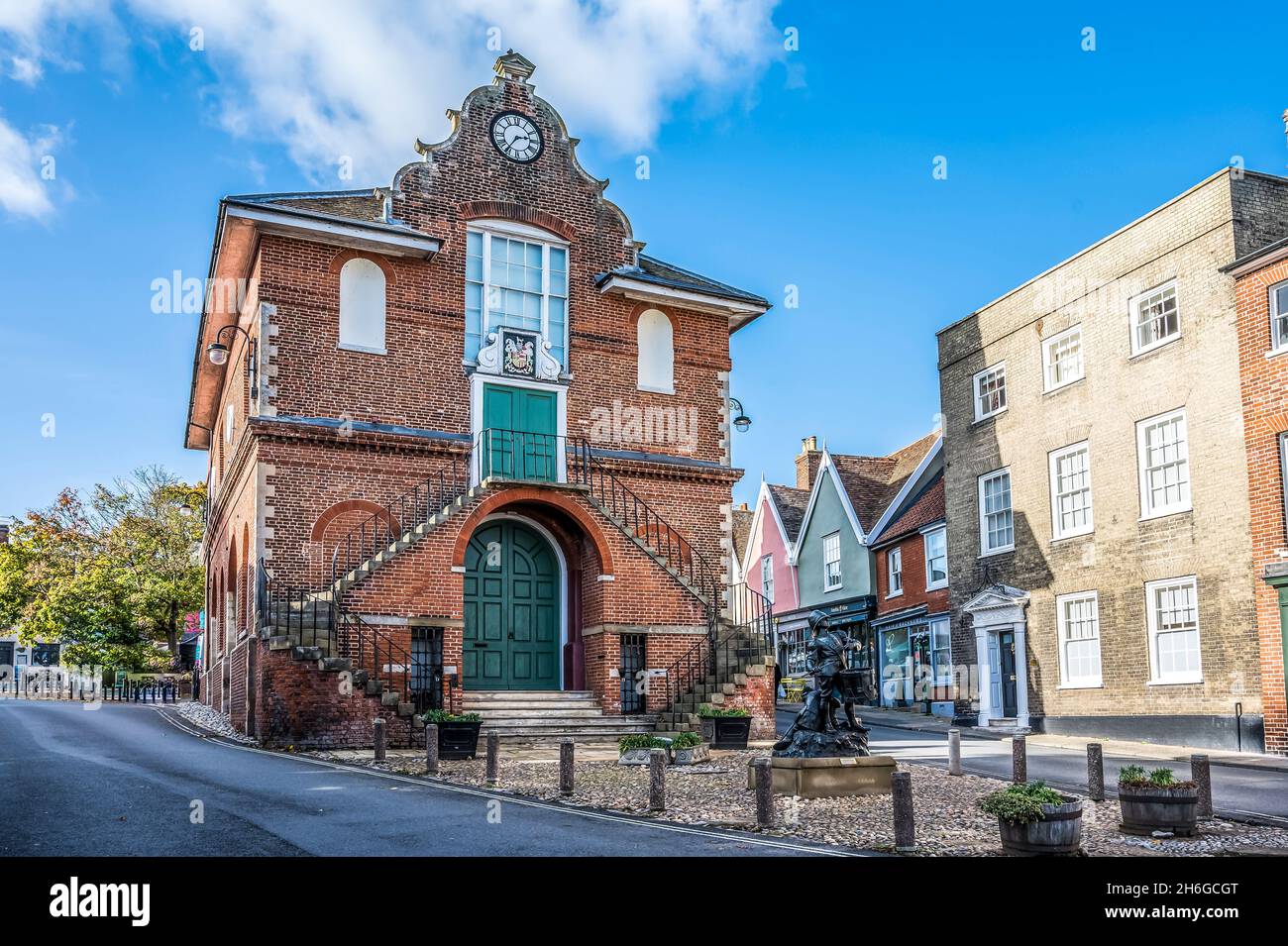 The image is a of Shire Hall in the historical coastal market town of ...