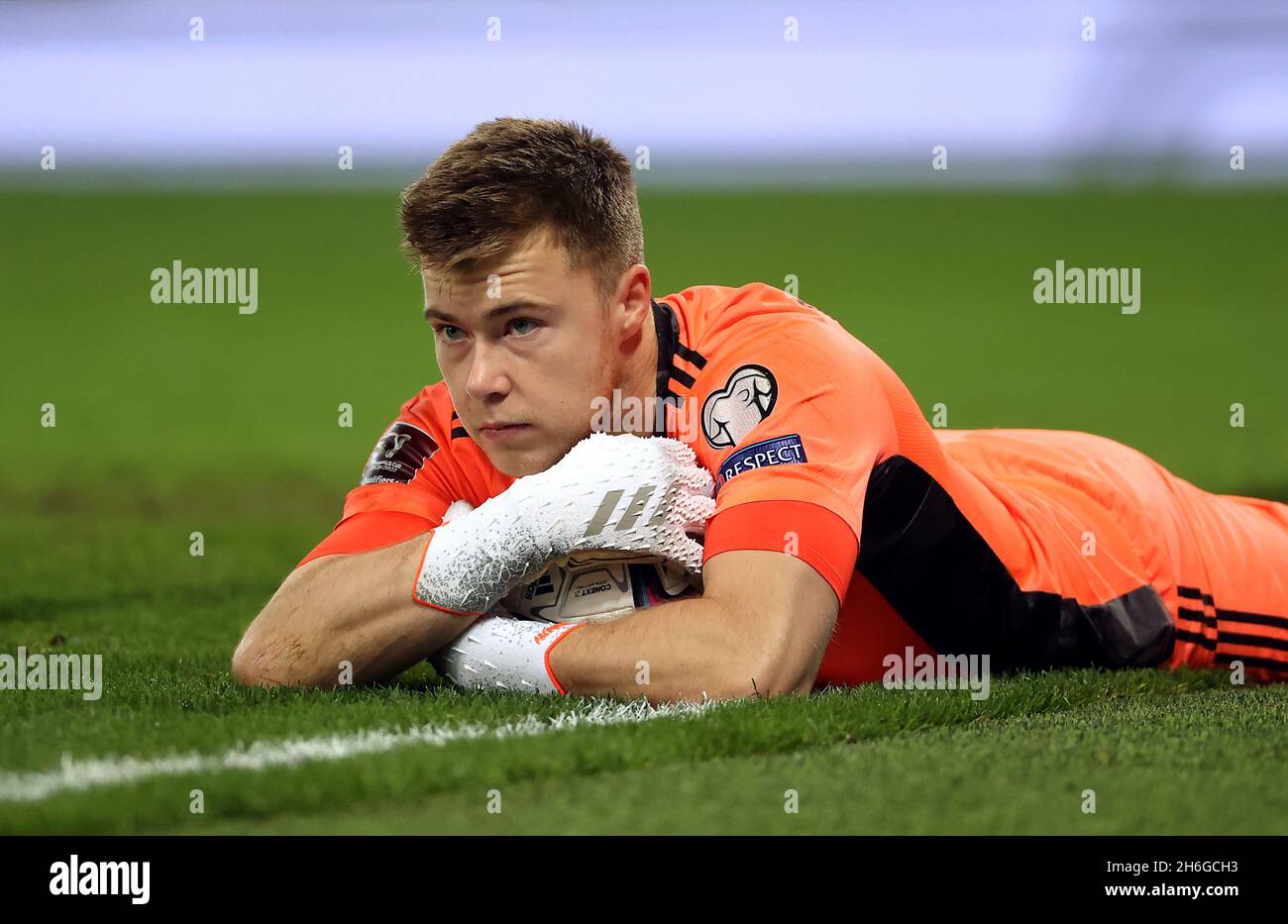 Northern ireland goalkeeper bailey peacock farrell hi-res stock ...