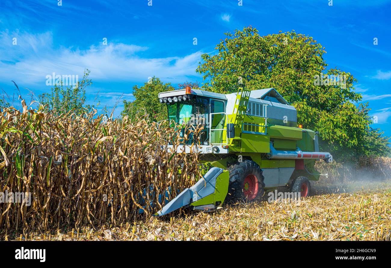 Corn harvesting machines used for harvesting Baden Baden Southern ...