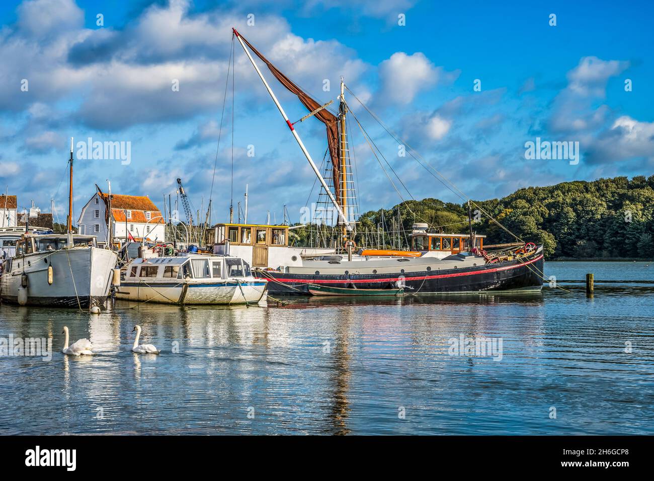The image is of the marine harbour in the historical coastal town of ...