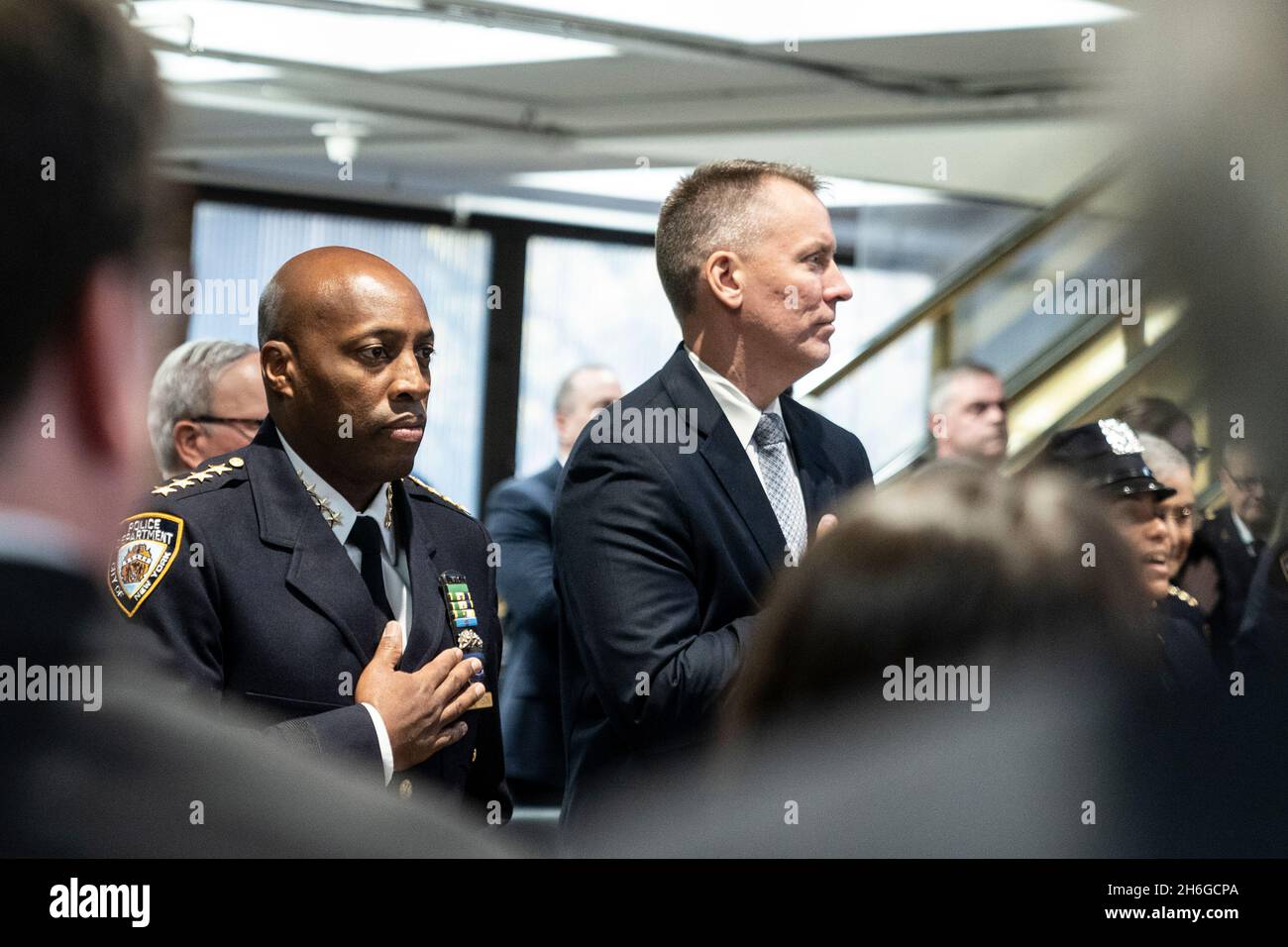 New York, USA. 15th Nov, 2021. Chief of the Department Rodney Harrison ...