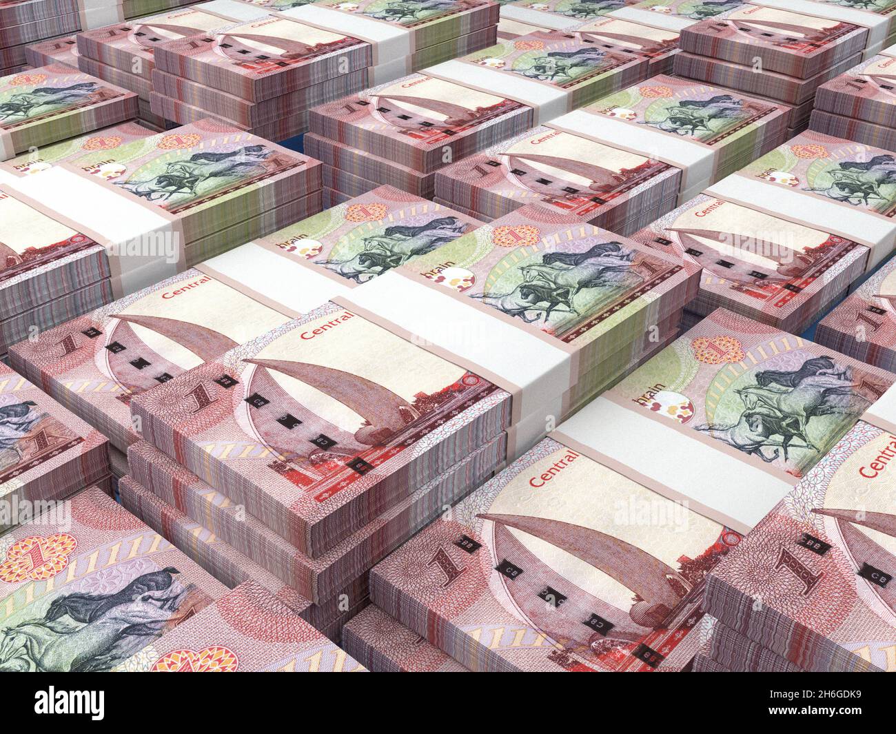 Money of Bahrain. Dinar bills. BHD banknotes. 1 Arabic. Business ...