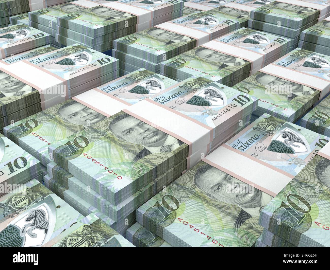 Money of Botswana. Pula bills. BWP banknotes. 10 English. Business ...