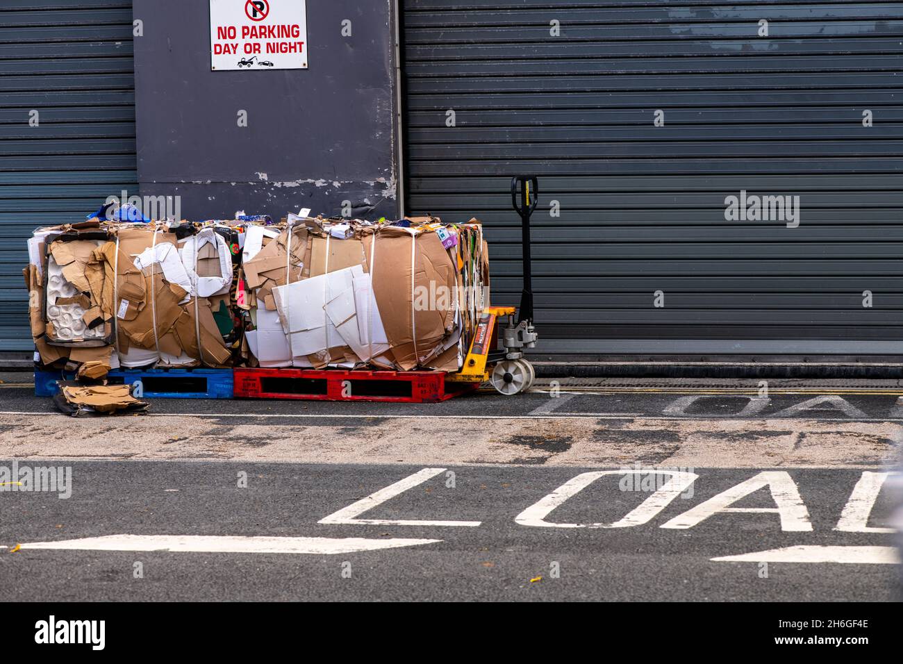 A place for collecting secondary materials for recycling Stock Photo ...