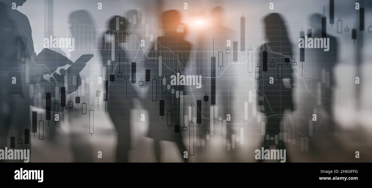 Stock market chart. Abstract background for presentation Stock Photo ...