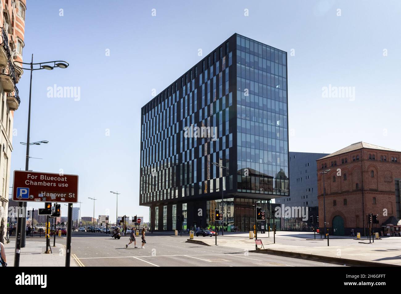 Liverpool, UK: Mann island building No 3, Strand Street Stock Photo - Alamy
