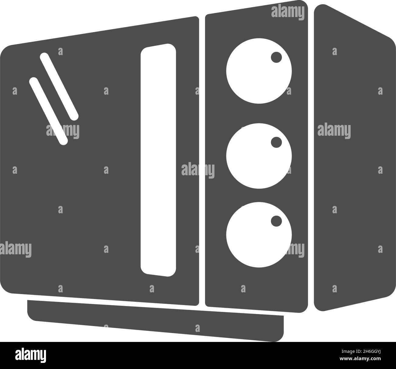 Microwave oven icon template Cut Out Stock Images & Pictures - Alamy