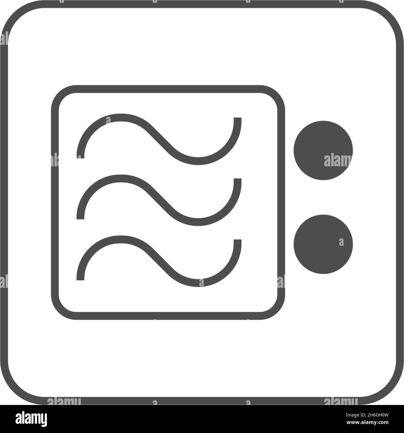 Microwave oven icon logo design template vector Stock Vector Image ...