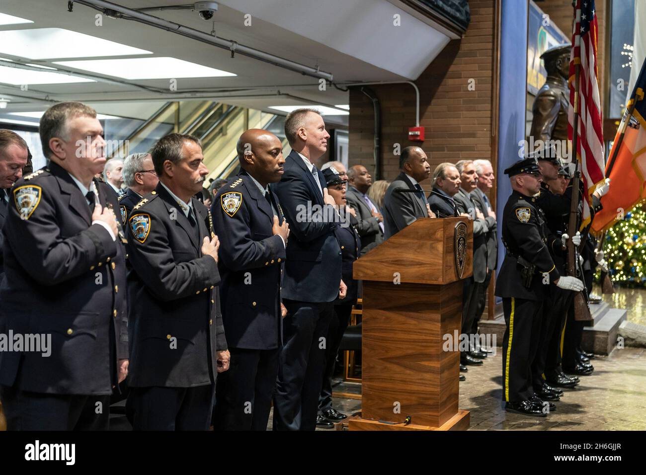 New York, United States. 15th Nov, 2021. Chief of the Department Rodney ...