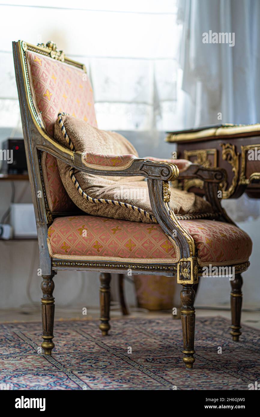 Classic Retro Victorian Antique Armchair High Resolution Stock ...