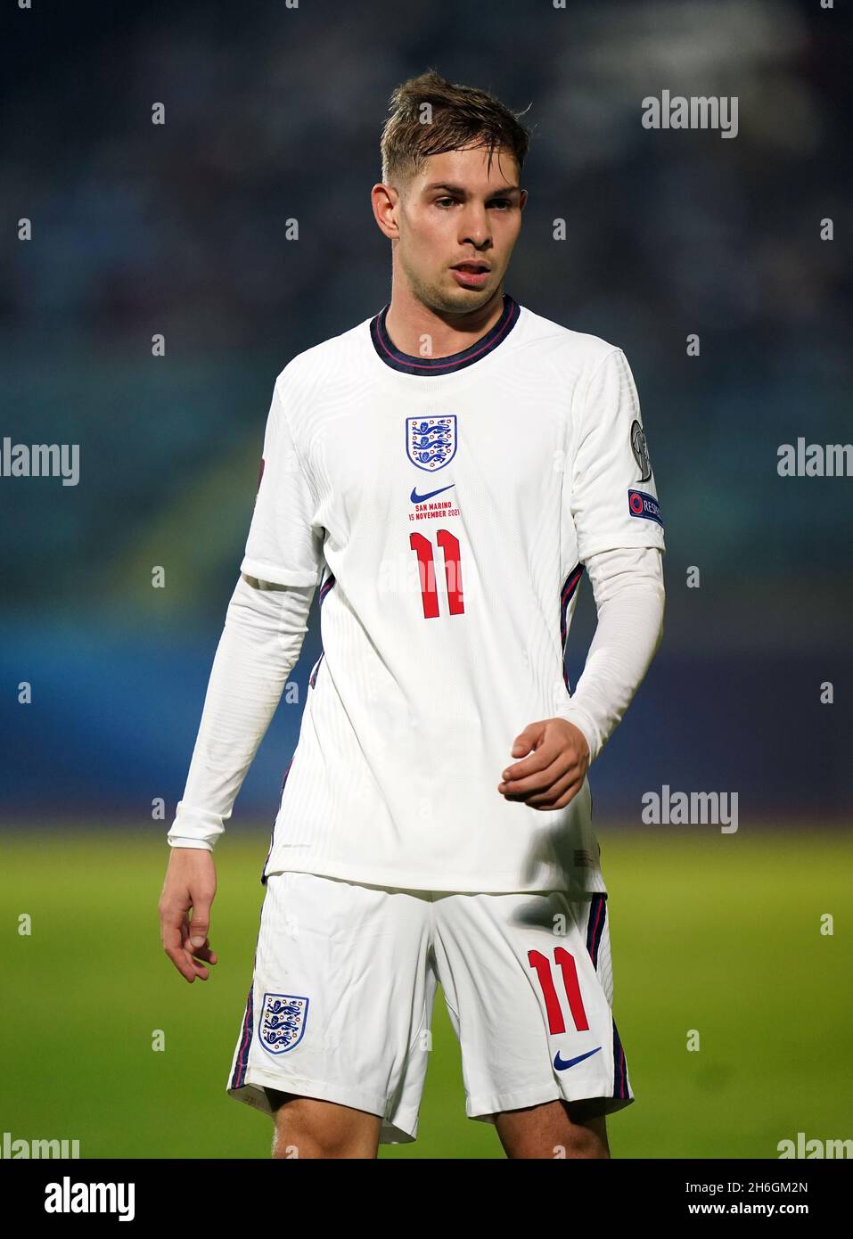 England's Emile Smith-Rowe during the FIFA World Cup Qualifying match ...
