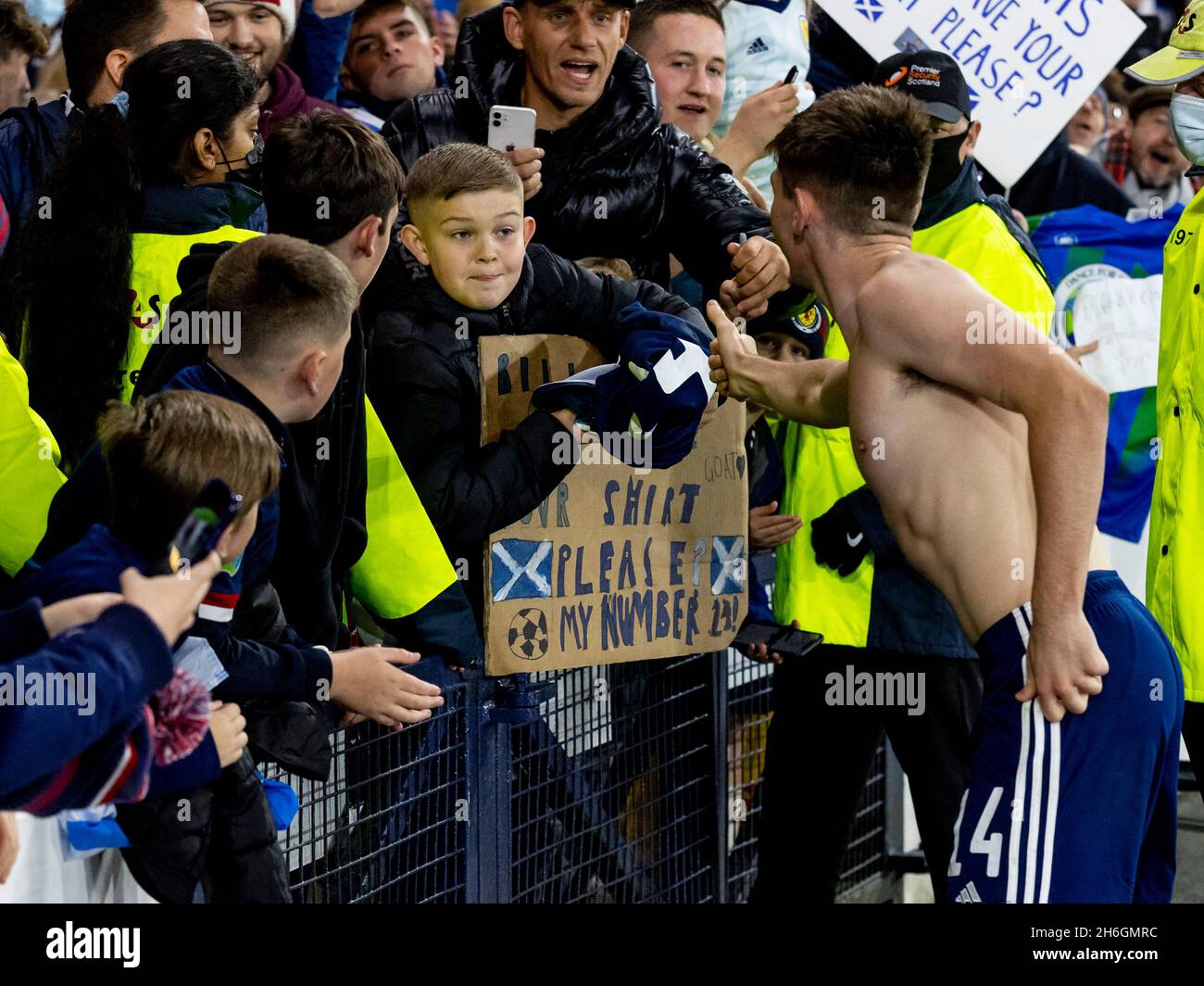 15th November 2021; Hampden Park, Glasgow, Scotland, FIFA World Cup ...