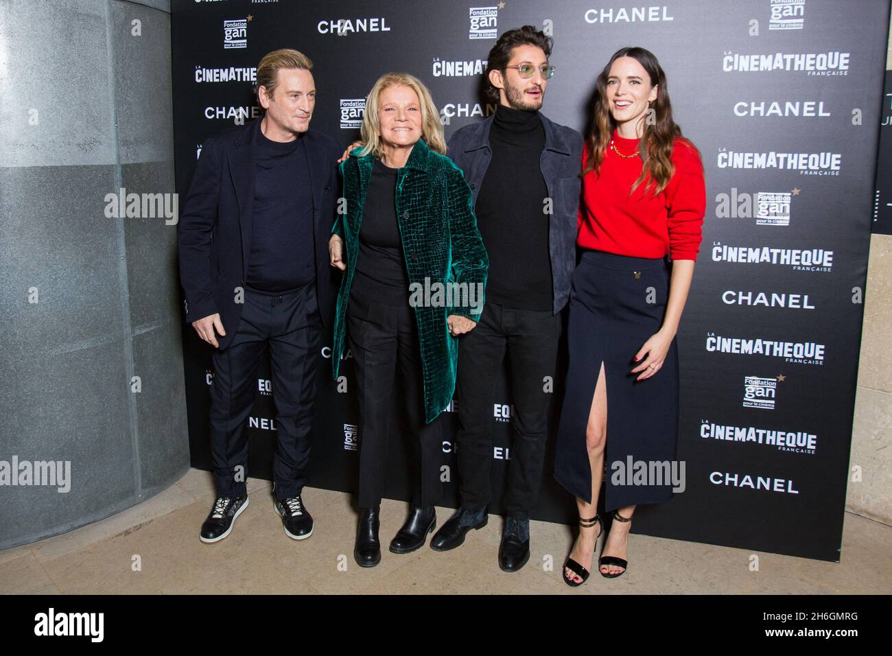 Benoit Magimel, Nicole Garcia and Pierre Niney and Stacy Martin attends ...