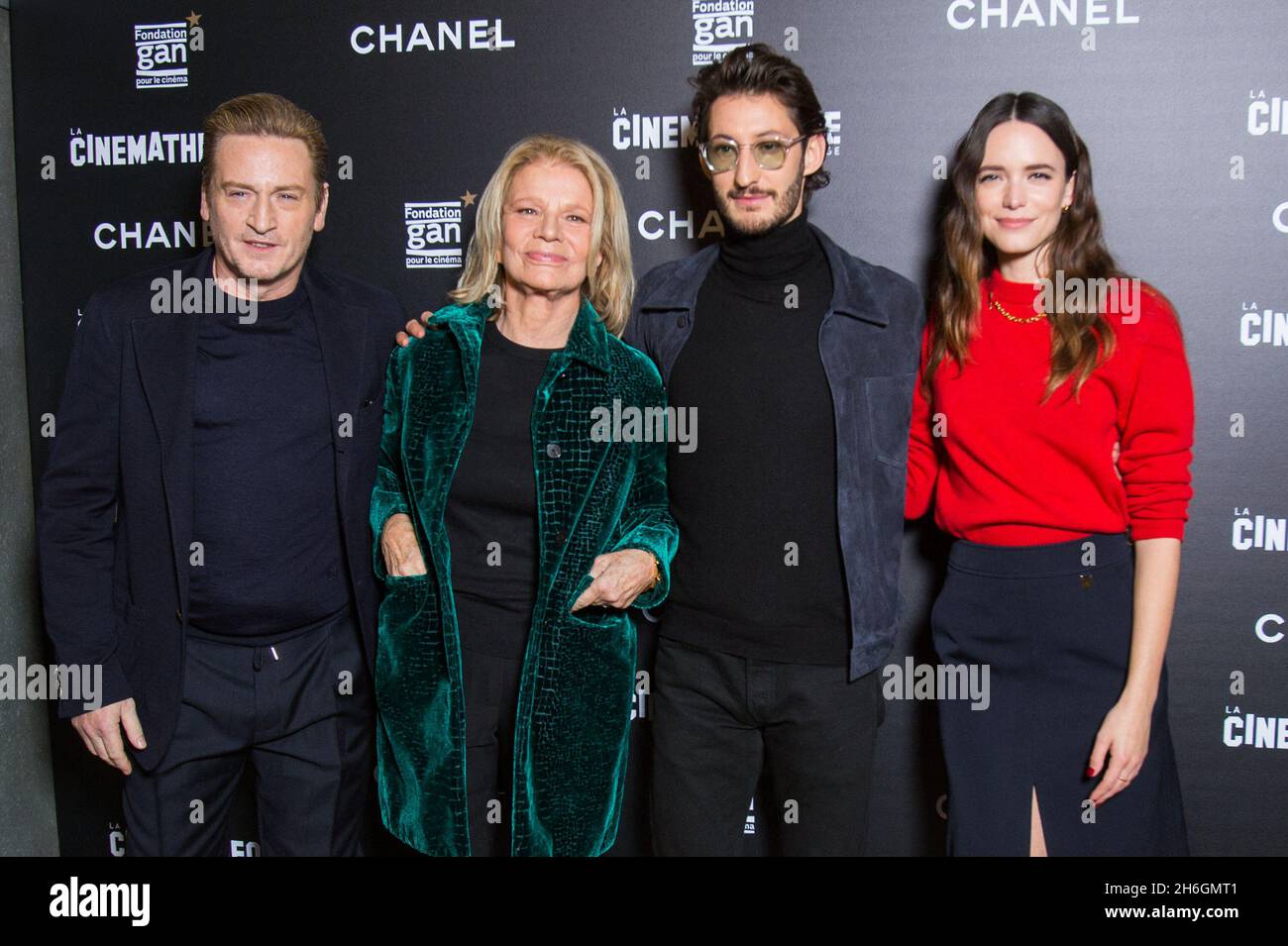 Benoit Magimel, Nicole Garcia and Pierre Niney and Stacy Martin attends ...