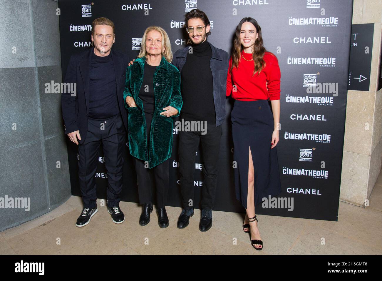 Benoit Magimel, Nicole Garcia and Pierre Niney and Stacy Martin attends ...