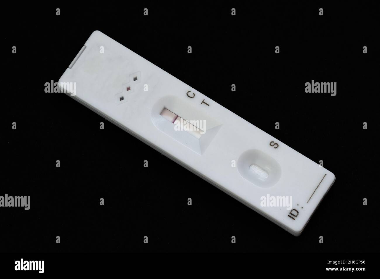 A Covid-19 Rapid Lateral Flow Test showing a negative result (antigen ...