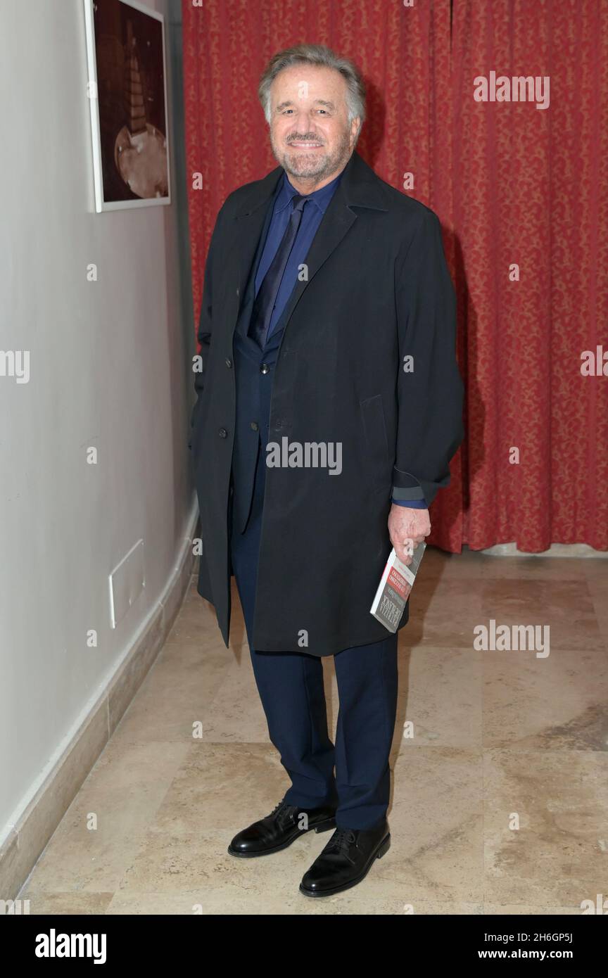 Christian De Sica attends the presentation of the documentary on the ...