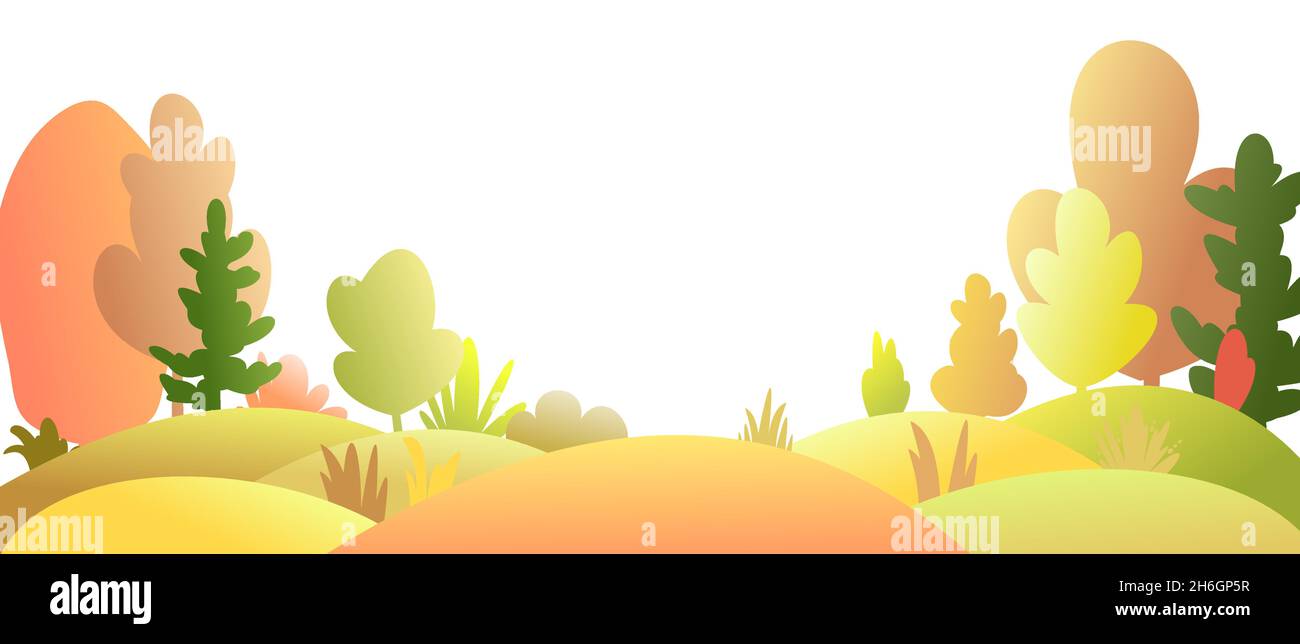 Simple Cartoon Background Scene